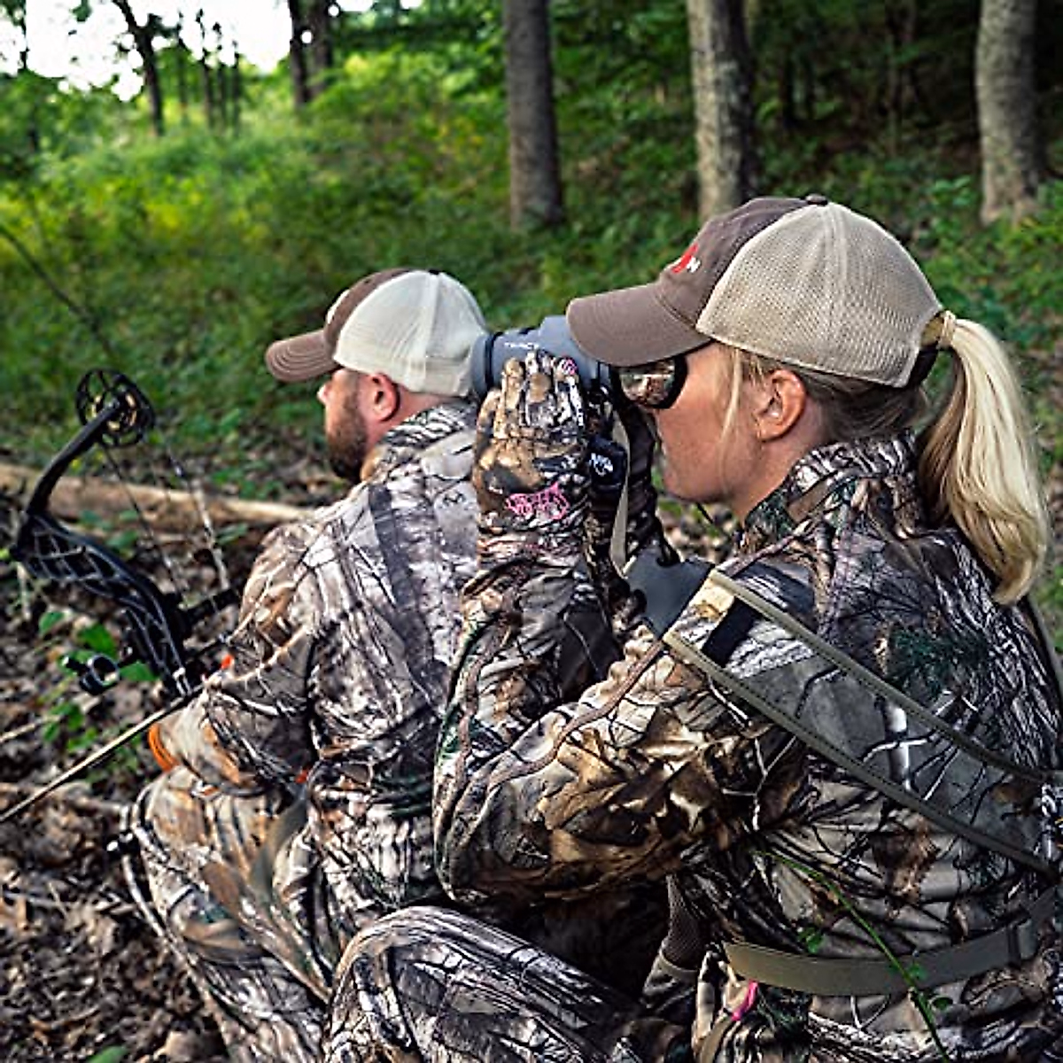 Slicker Bino Bandit - Blocks Glare, Improves Visual Acuity and Reduces Eye Fatigue. FITS All Binoculars. (Stealth Olive)