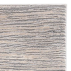 SAFAVIEH Meadow Collection 5'3" x 7'6" IvoryGrey MDW342A Modern Abstract Area Rug