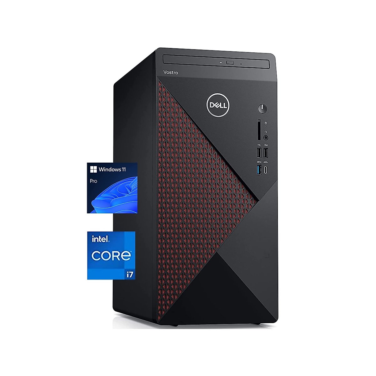 Dell Vostro 5000 Series 5890 Business Desktop Computer, 10th Gen Intel Core i7-10700(8 Cores), Windows 11 Pro, 32GB RAM, 1TB SSD, Intel UHD Graphics 630, DVD, WiFi, HDMI, DisplayPort