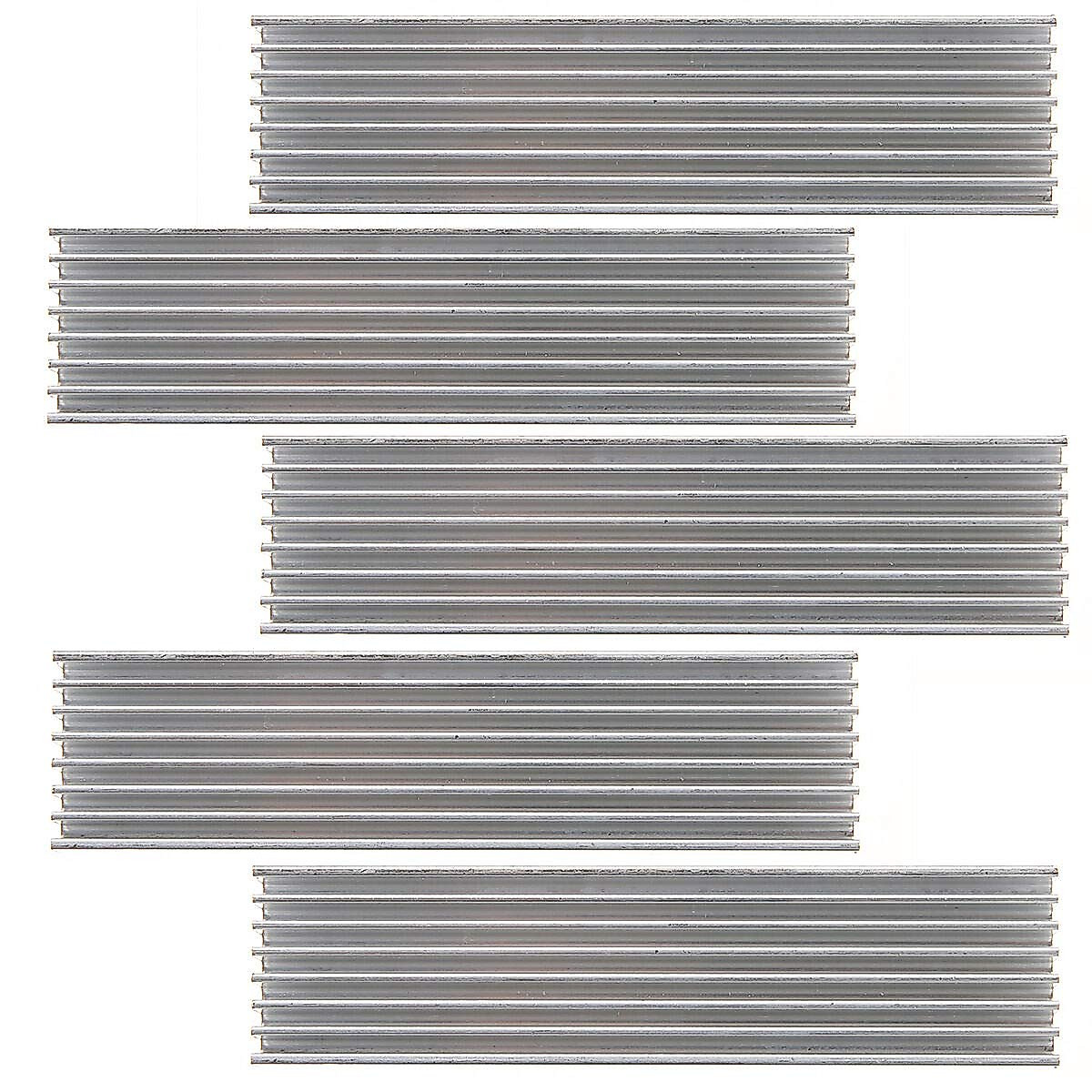 5PCS 100 * 25 * 10mm Aluminum Chip Heat Sink Heatsink Cooling LED Power IC Transistor