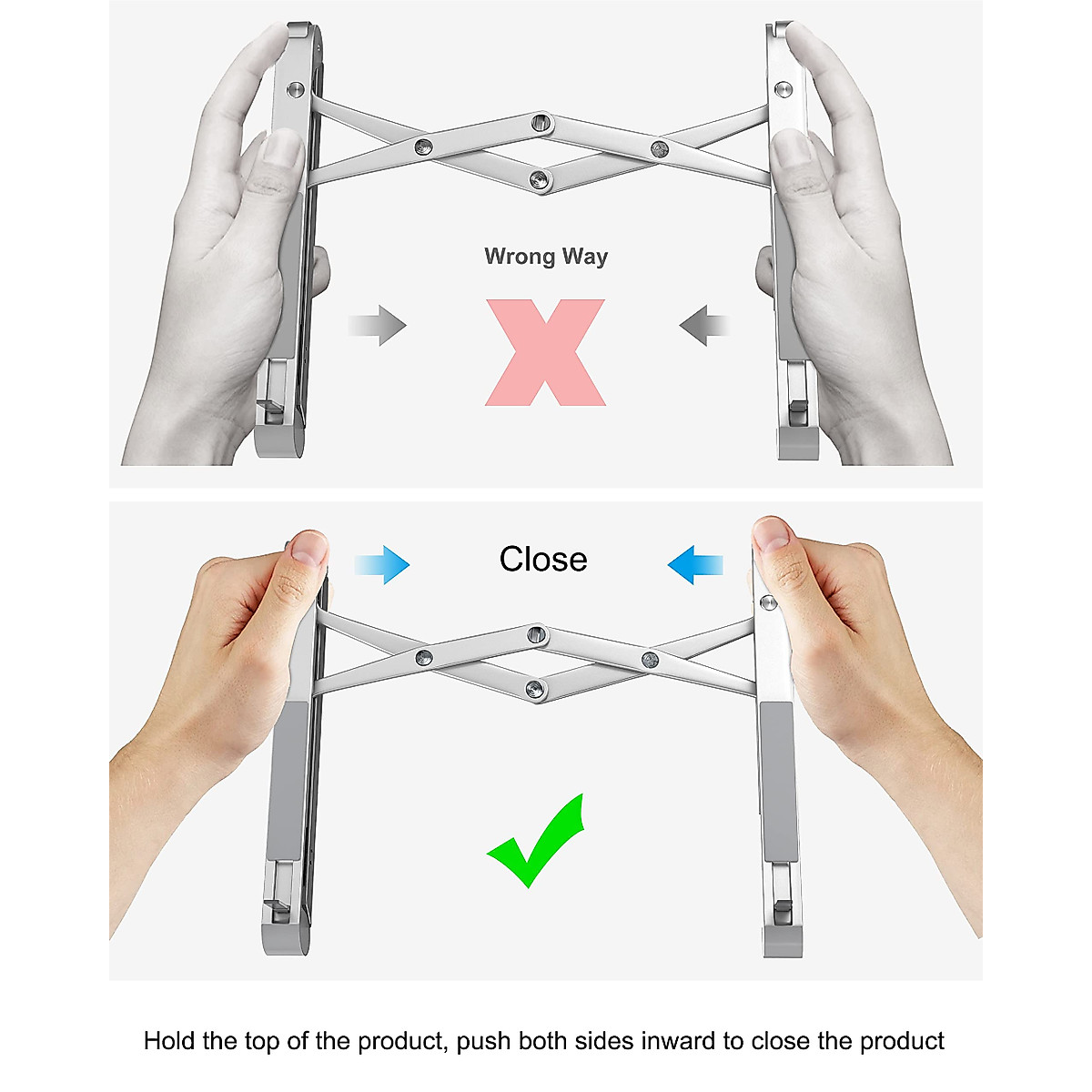 ElfAnt Laptop Stand Adjustable Portable Aluminum Compatible with Tablet Phone
