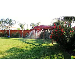 Residential Misting System- Made in USA Pump- 200 psi Mid Pressure Patio Misting System-12 Nozzles Misting System