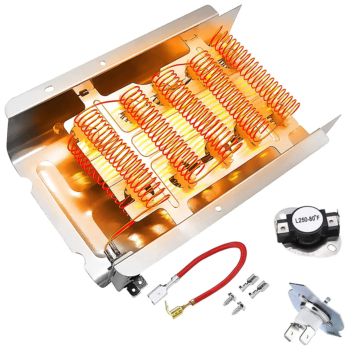 WED4815EW1 Dryer Heating Element for Whirlpool Maytag MEDX655DW MEDC465HW0 MEDC200XW1 MEDC200XW0 MEDC215EW MEDX655DW1 MEDC400VW0 MEDC300BW0 WED4815EW0