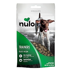 Nulo Freestyle Trainers Dog Treats: Grain Free Dog Training Treats - Healthy Low Calorie Treat Reward for Adult and Puppy Dogs - Gluten Free Dog Treat for Any Size or Breed - Duck Recipe - 4 oz Bag