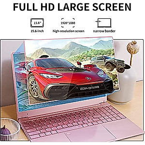 Svikou 15.6 inch IPS FHD Large Screen high Performance Laptop high Speed CPU celeron J4125(4core)/DDR4 16G +512GB SSD Luminous Keyboard/HDMI/High Capacity Battery Win 11 Notebook Laptop (SSD:512GB)