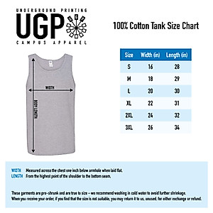 UGP Campus Apparel Bo Knows (Grey/Black) Mens Tank Top - X-Large - Black
