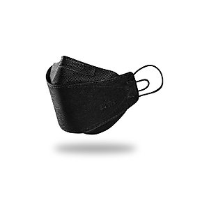 BOTN 23Pack KF94 Protective and Safety Mask for Adult, Adjustable Strap and Made in Korea, 4-Layer Filter and 3D Design (Black, Large)