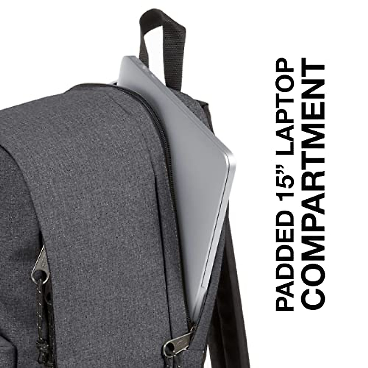 Eastpak Back to Work Backpack - Bag for School, Laptop, Travel, Work, or Bookbag - Black Denim