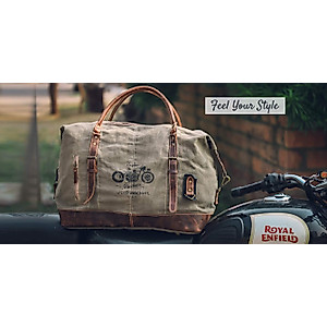 Bhrayna-Bags Bike Print Weekender Traveller Bag