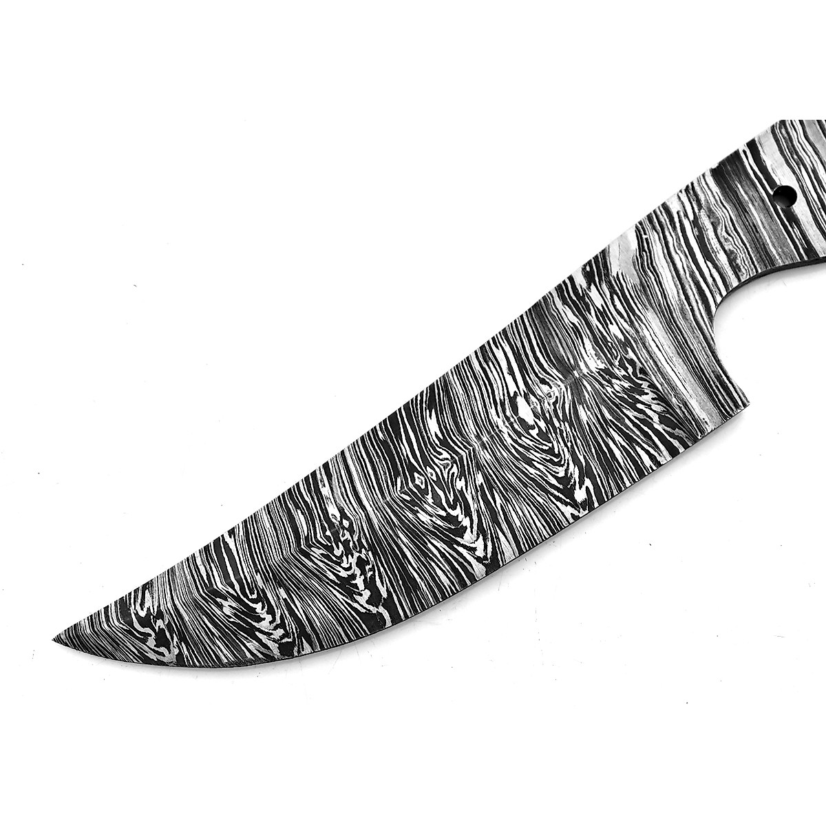 Hand Forged Damascus Steel 9" Hunting Knife Blank Blade for Skinner Knife Making
