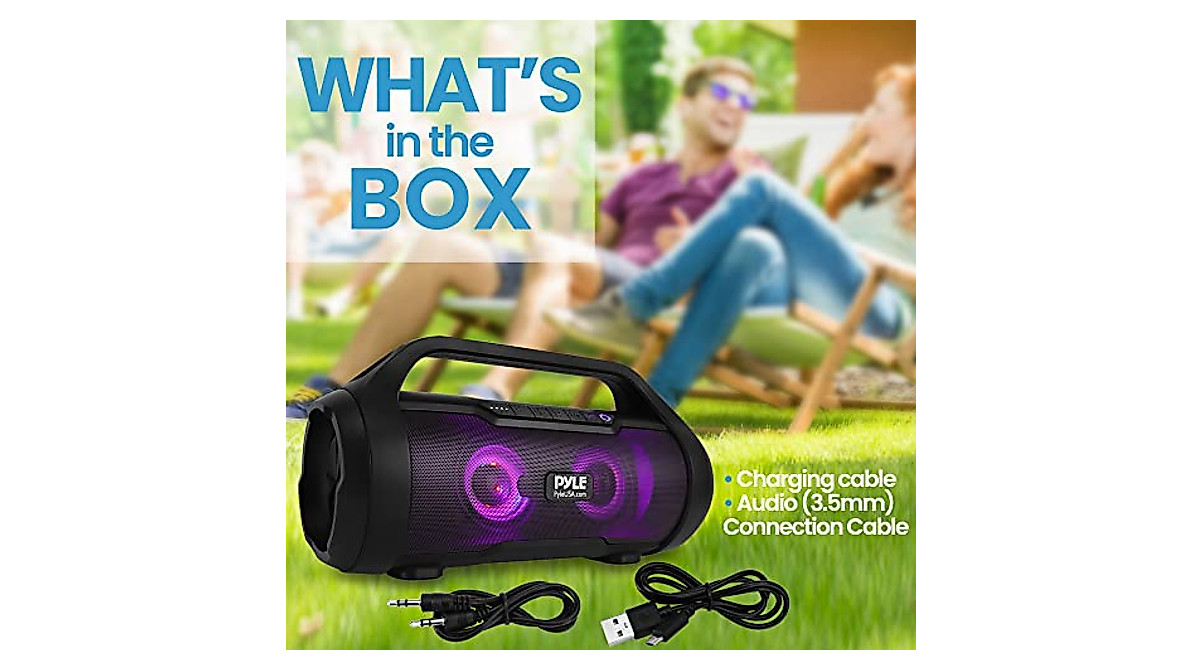 Pyle 500W Wireless Portable Bluetooth Boombox Speaker