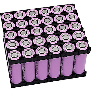 Heyiarbeit 3Pcs 3x12 Tandem 32650 Lithium Battery Holder Cell Spacer Bracket for DIY Battery Pack Hole Dia 32.4mm 1.28"