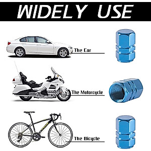 Car Tire Valve Caps Valve Stem Cover Compatible with Series Tire Car Decoration Accessories(Black)