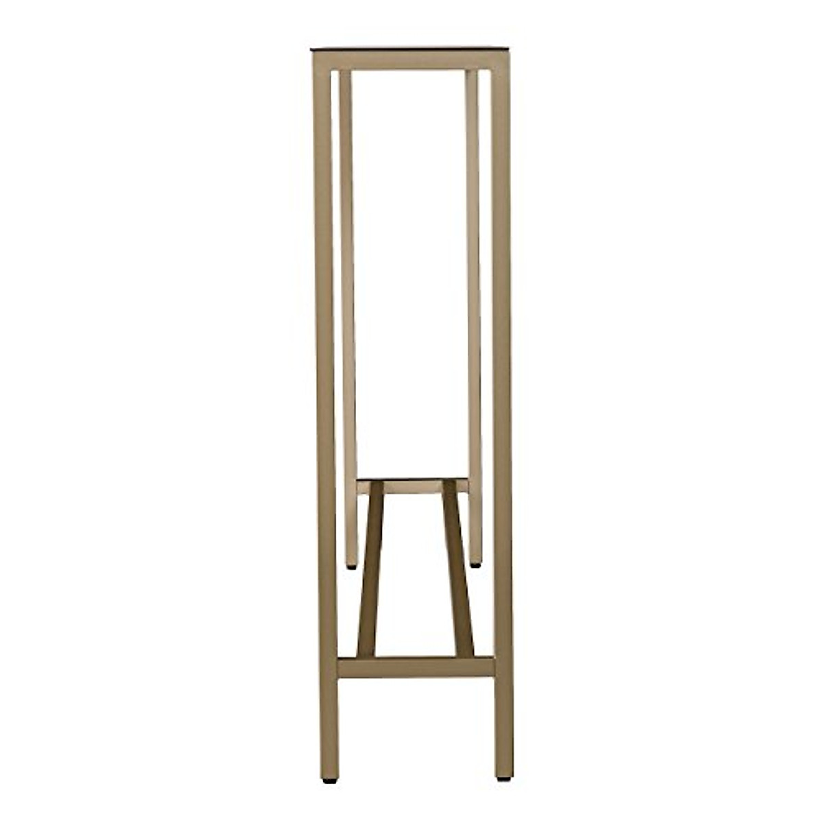 SEI Furniture Darrin Narrow Mirrored Top Console Table, 56", Metallic Gold