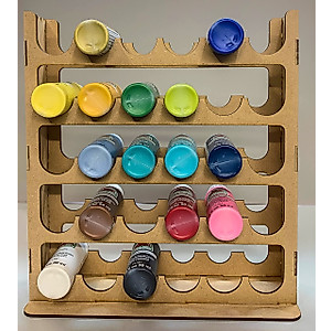 Vertical Paint Rack for 2oz Craft Paints - 36mm Diameter Bottles