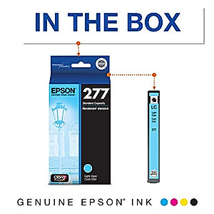 EPSON T277 Claria Photo HD Ink Standard Capacity Light Cyan Cartridge (T277520) for Select Epson Expression Printers