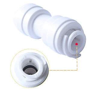 5/16" to 5/16" Refrigerator Water Line Tube Connector Unit Compatible with GE Replace WR02X11330