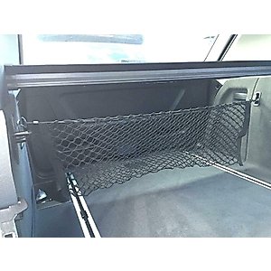 EACCESSORIES EA Rear Trunk Organizer Cargo Net for BMW X3 2011-2023 - Envelope Style Cargo Net for SUV - Premium Mesh Elastic Car Trunk Organizer Vehicle Carrier Storage - Compatible with BMW X3