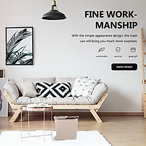 Alipis Dual Waste Basket 2 Compartment Trash Can Plastic Garbage Container Dustbin Recycling Bin Rubbish Bucket Compost Bin Pail for Kitchen Office