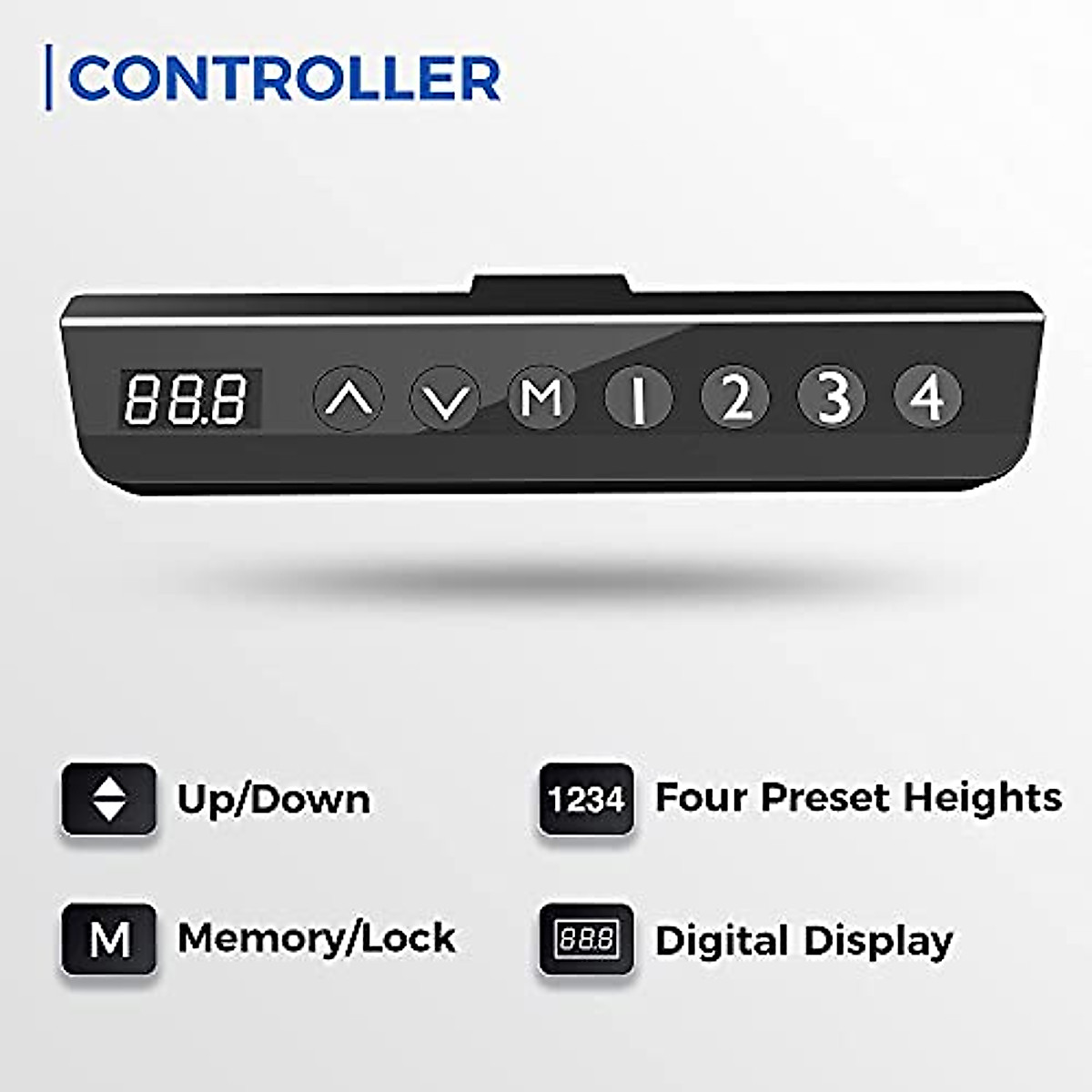 EUREKA ERGONOMIC Standing Desk L Shaped, 60 Inch Gaming Desk, Electric Height Adjustable Dual Motor, Rising Sit Stand Up Corner Desk for Computer Home Office, Smart Memory Preset Mousepad, Right