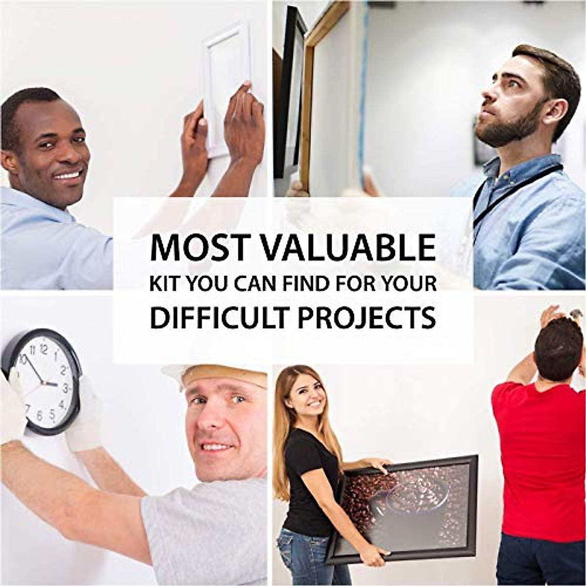 FIOTOK 100Pack Small Triangle D-Ring Picture Frame Hangers Single Hole with Screws for Hanging Paintings Artwork Picture Frame Hook Photos, Wall Mounting Home Decoration Hanging(Golden)