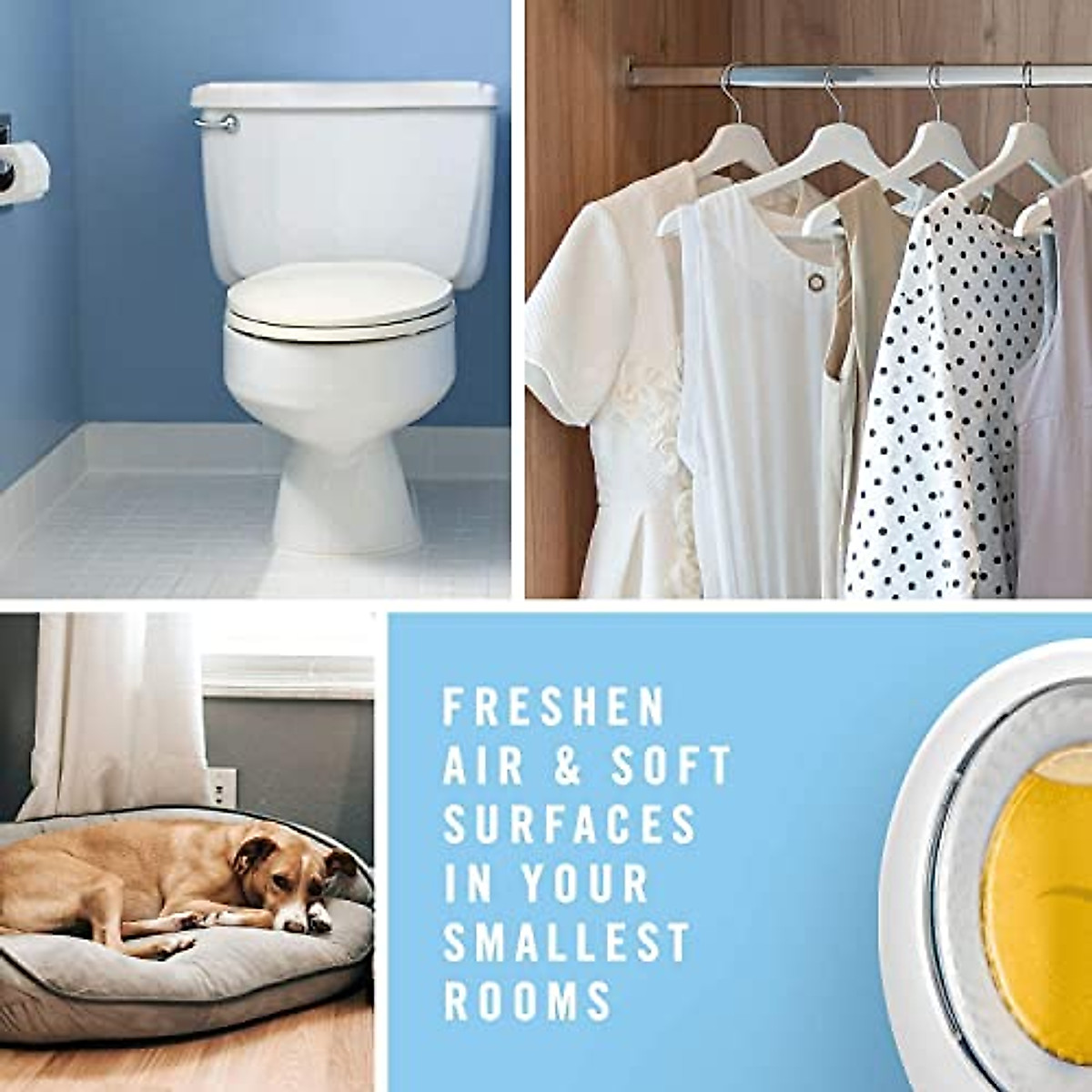 Febreze Small Spaces Air Freshener - Linen & Sky (Pack of 4)