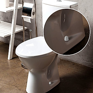 16 Pieces Universal Toilet Bolt Caps Plastic Round Push On Toilet Bowl Caps Covers Toilet Seat Floor Caps with Extra Washers for Toilet Bowl Screws, 1.45 Inch Height