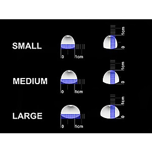 12pcs (N-W-RND) S/M/L Round Comfort Replacement Eartips Adapters Earbuds Compatible with Westone in Ear Earphones Headphones