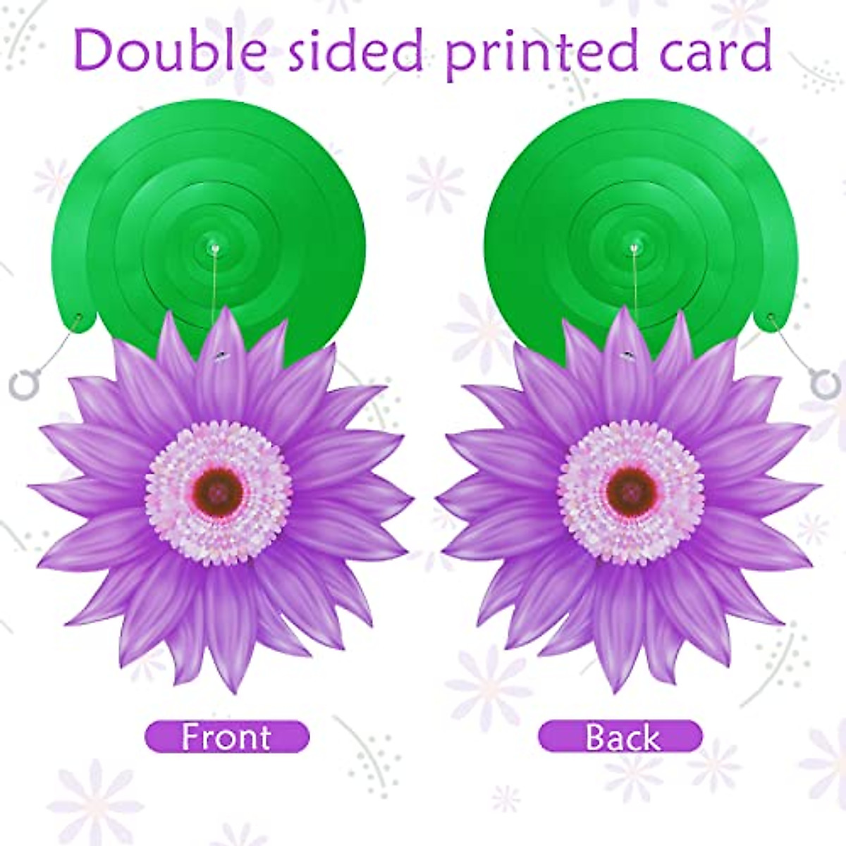 jiebor 30Pcs Spring Flower Hanging Swirl Sunflower Summer Themed Birthday Party Decorations for Shower Wedding Office Classroom Bedroom Home Ceiling Wall Party Supplies