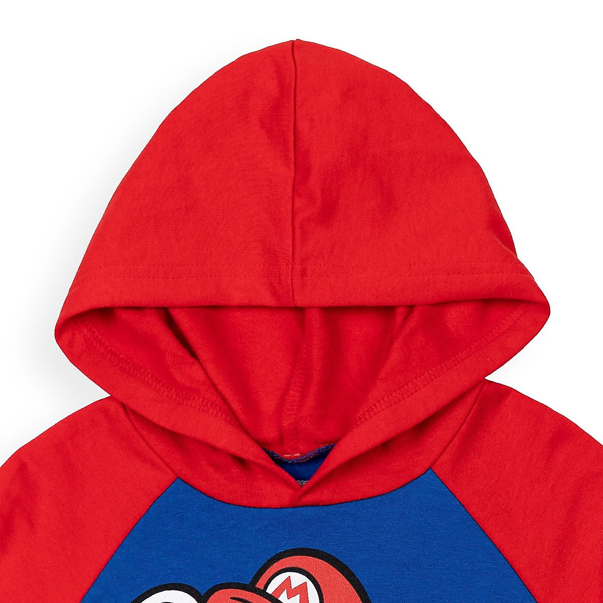 Super Mario Nintendo Infant Baby Boys Fleece Pullover Hoodie Red/Blue 18 Months