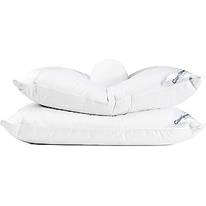 Continental Bedding - Siberian White Goose Down Pillow - Standard Size Soft Luxury Pillow for Sleeping - 800 Fill Power - Perfect Level of Softness - Great for Side, Back & Stomach Sleepers