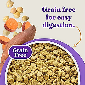 Halo Purely for Pets Holistic Dog Food, Complete Digestive Health Grain Free Cage-Free Chicken and Sweet Potato Recipe, Dry Dog Food Bag, Senior Formula, 10-lb Bag