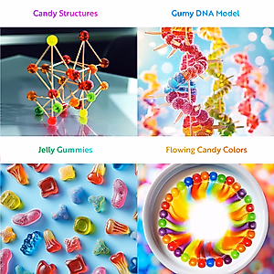 Playz Edible Candy Making Science Kit for Kids Ages 8-12 Years Old - Food Science Chemistry Kid Science Kit with 40 Experiments to Make Your Own Chocolates, Educational Science Kits for Boy & Girls