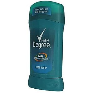 Degree Men Original Antiperspirant Deodorant for Men, Pack of 6, 48-Hour Sweat and Odor Protection, Cool Rush 2.7 oz