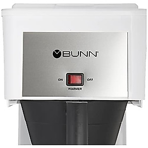 BUNN GRW Velocity Brew 10-Cup Home Coffee Brewer, White