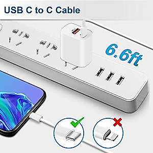 USB C Fast Charger 30W,cshare PD 3.0 USB Wall Charger,Foldable Power Adapter for Google Pixel 6 Pro,for iPhone 14pro/14/13/12/11/XR, MacBook,Pad Pro,AirPods,Galaxy S22 ultra S21, 6.6ft USB C to C Cord