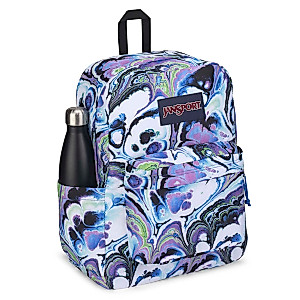 JanSport Superbreak Backpack - Durable, Lightweight Premium Backpack, Marble Mood Blue Iolite