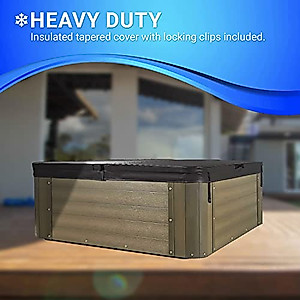 Essential Hot Tubs 28-Jet Edgewater Hot Tubs, Seats 5-6, with Lounger, Driftwood