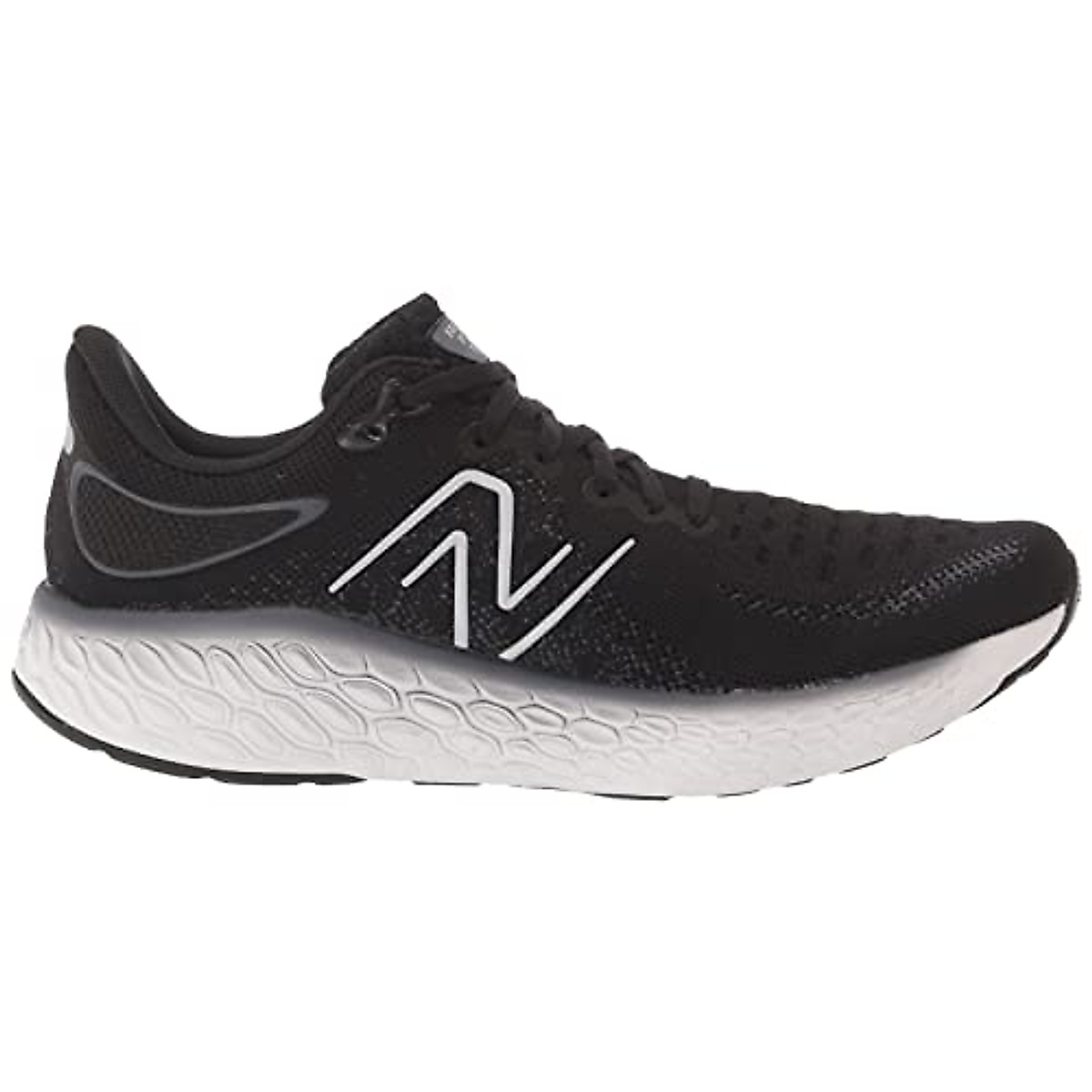 New Balance Men's Fresh Foam X 1080 V12 Running Shoe, Black/Thunder/White, 10.5 Wide