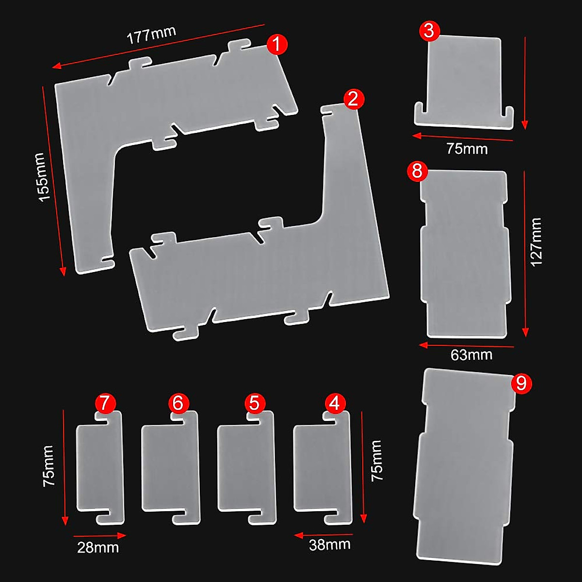 Dice Tower, Dice Rolling Tower Kit with Double Sided Matte Protective Film, Please Tear Off Before Use & Tray Collapsible Portable Easy Roller for Desktop Board Game,RPG, D&D & Foxta