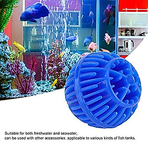 Tnfeeon Balls Filter Media, Aquarium Filter Ball 500ml Reusable Freshwater Seawater for Aquarium and Pond Filter Media