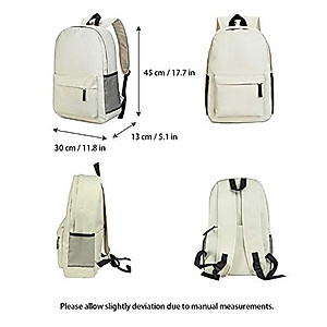 WANHONGYUE Detective Conan Anime Cosplay Daypack Casual Backpack Day Trip Travel Bag Beige /2