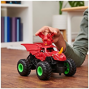 Monster Jam, Bakugan Dragonoid Remote-Control Monster Truck, Kids Toys for Boys and Girls Aged 4 and Up, 1:24 Scale