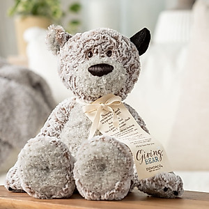 DEMDACO Giving Bear with Corduroy Ear Children's Plush Stuffed Animal Toy