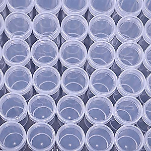Transparent Storage Box w/ 60 Slots Plastic Beads Storage Container Box Multi Storage Jars Diamond Nail Art Accessory Box DIY Art Craft Diamond Painting Box Small Parts Beads Jewelry Organization Case