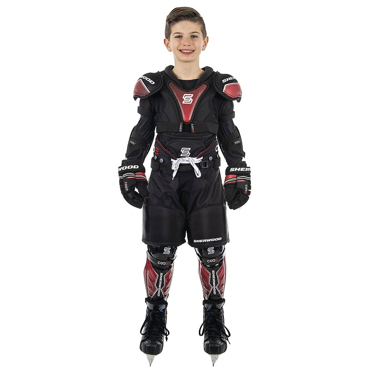 SHERWOOD Code Premium Youth Hockey Kit, Large