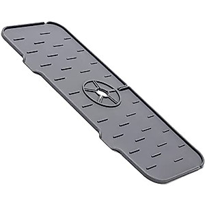 Faucet and counter top water drain., Gray, 36cmX14cmX0.8cm