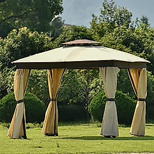 ADUH Gazebo Canopy Soft Top Outdoor Patio Gazebo Tent Garden Canopy for Your Yard, Patio, Garden, Outdoor Or Party