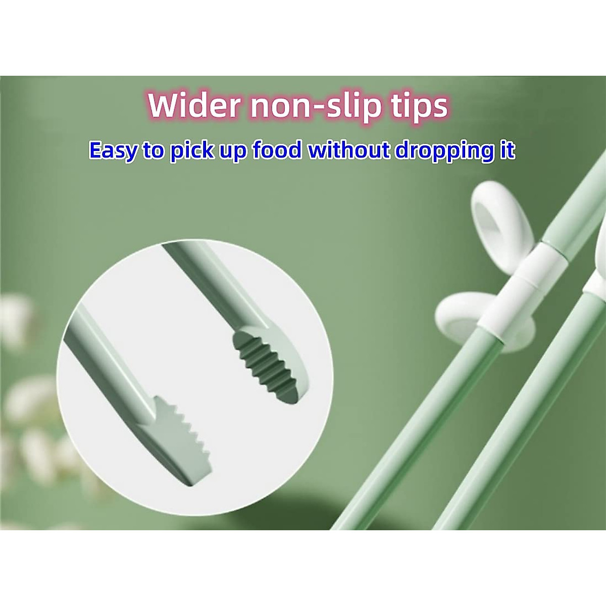 AFzuyanpr Kids Chopsticks Chopsticks for Kids 3Pairs Dinosaur Training Chopsticks with Anti-slip Tips Carton Packaging (Green/Blue/Pink)