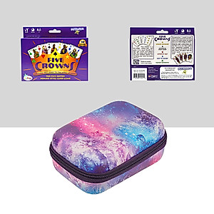 TPCY Portable cards Case Compatible with Set Enterprises Five Crowns Card Games (Only Case) (Galaxy)